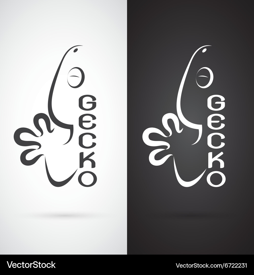 Image of an gecko design Royalty Free Vector Image