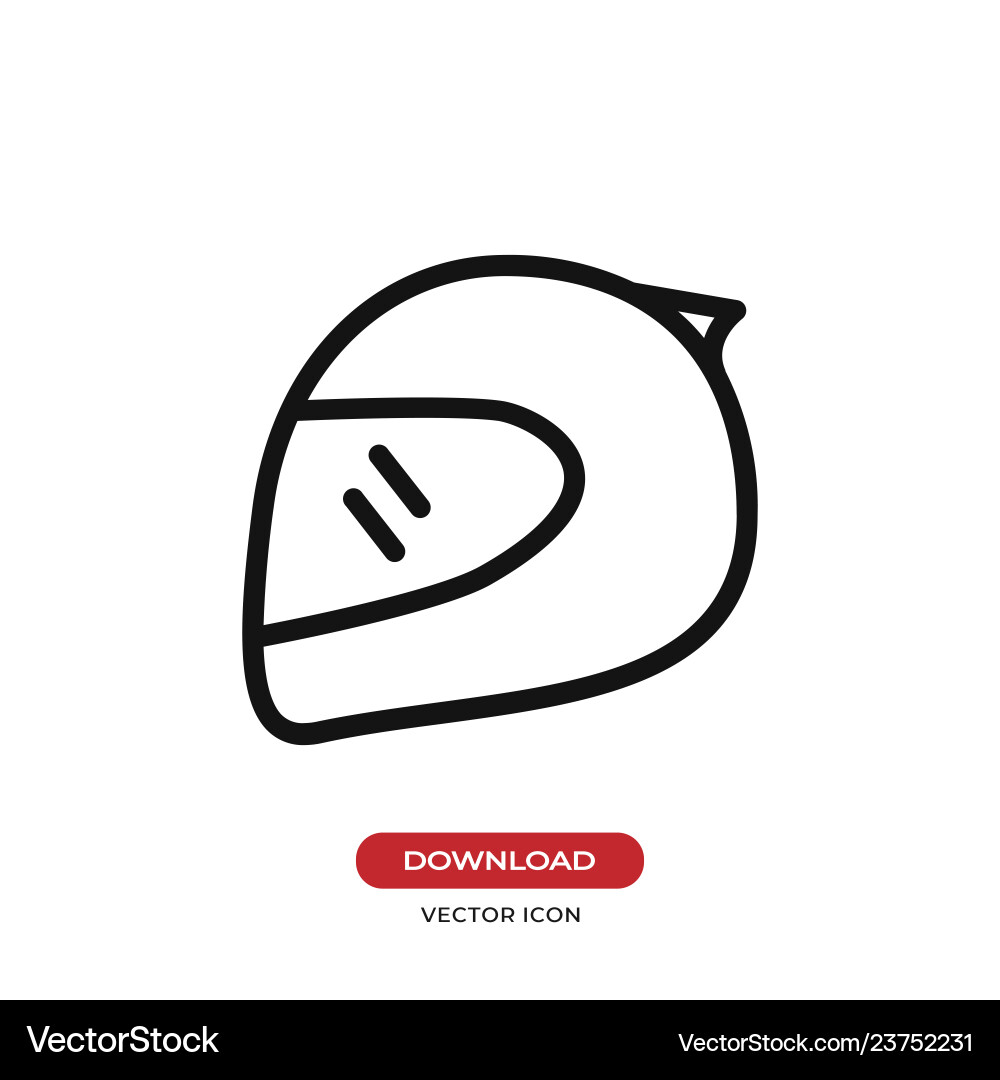 Racing helmet icon motorcycle symbol Royalty Free Vector