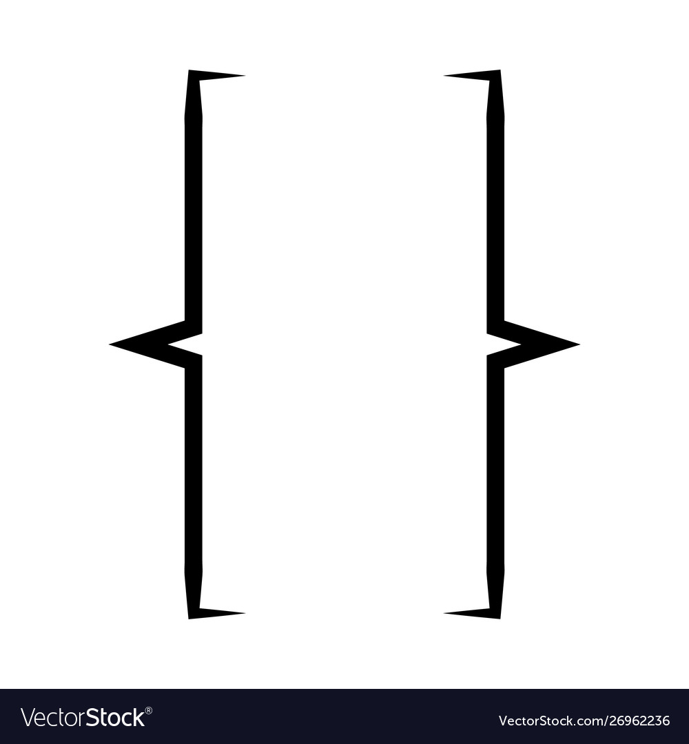 Bracket icon web Royalty Free Vector Image - VectorStock