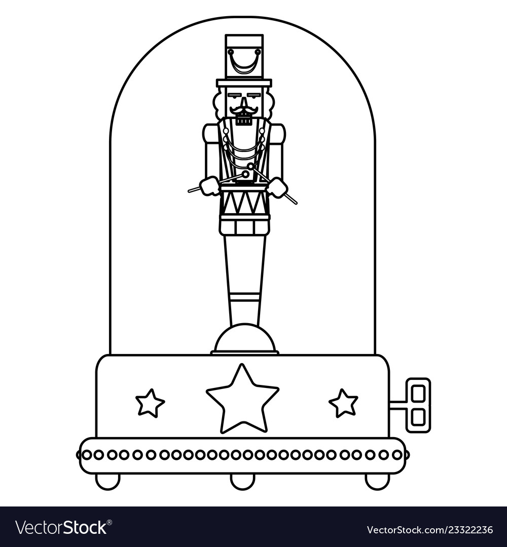 Christmas nutcracker design Royalty Free Vector Image