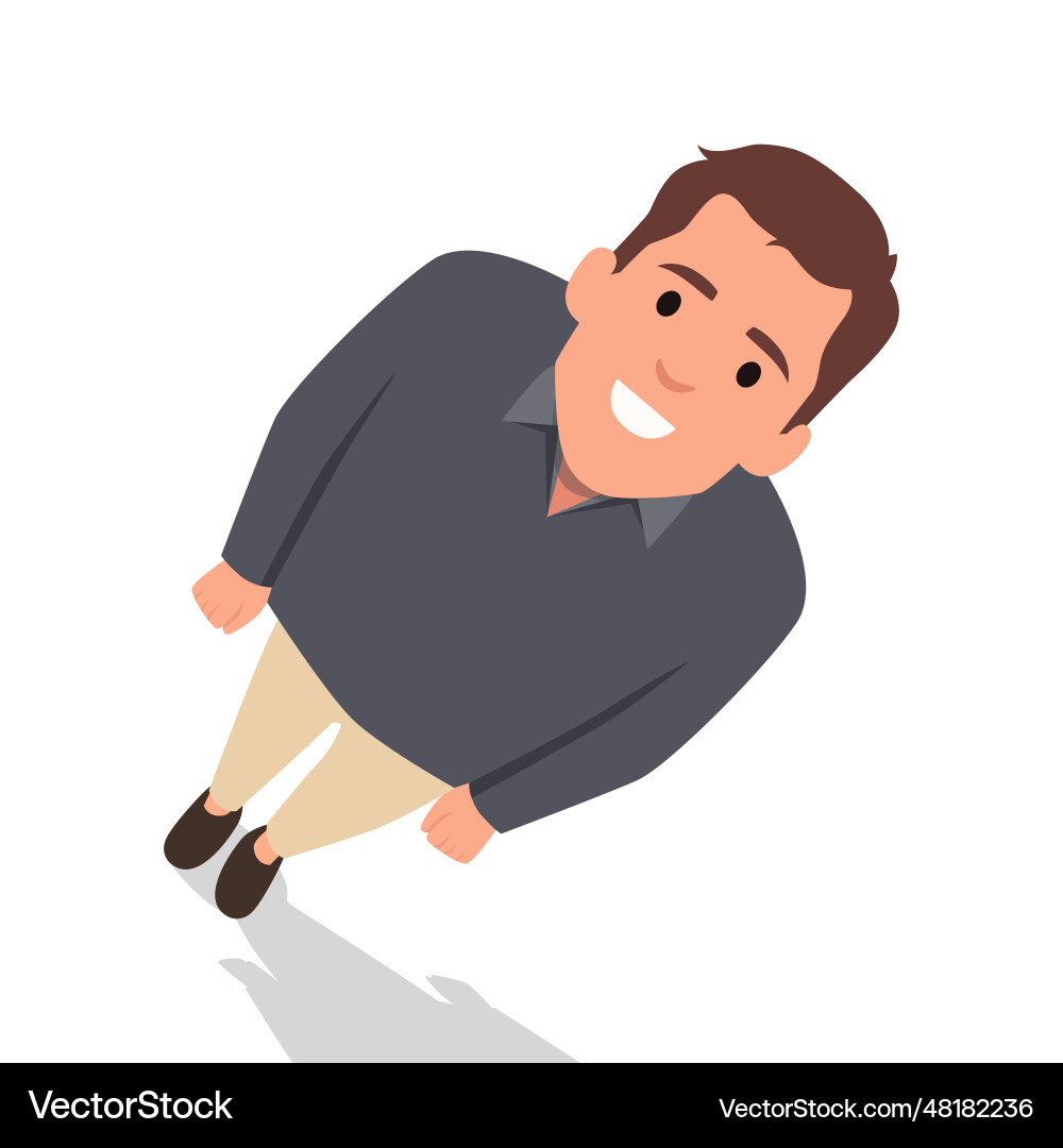 Confident and positive man with a beaming smile Vector Image