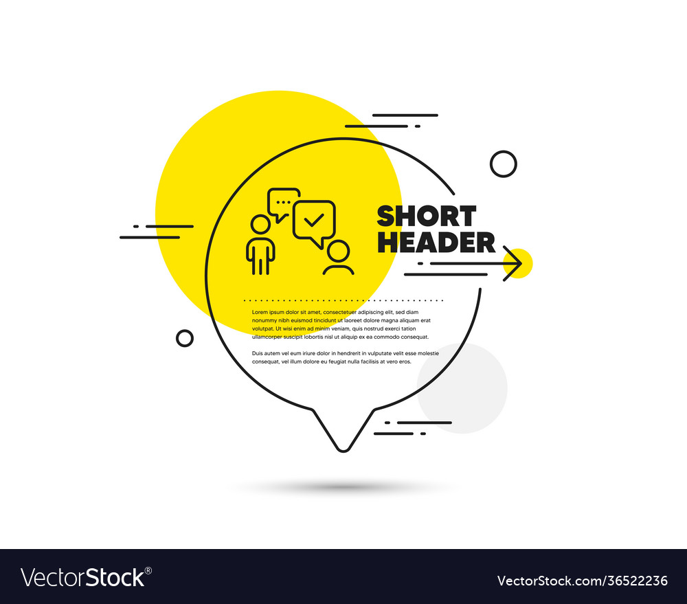Consulting business line icon discussion Vector Image Consulting business line icon discussion Vector Image