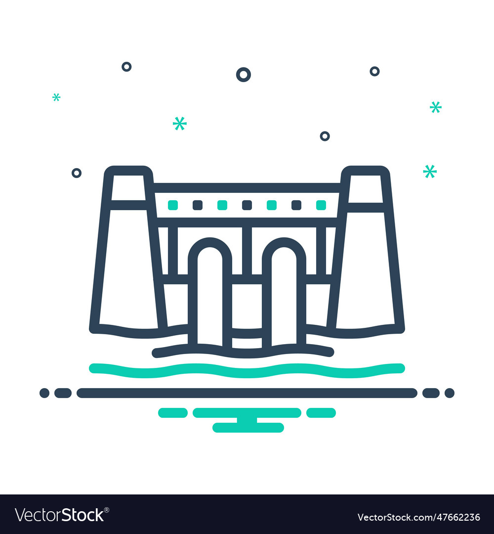 Dam Royalty Free Vector Image - VectorStock