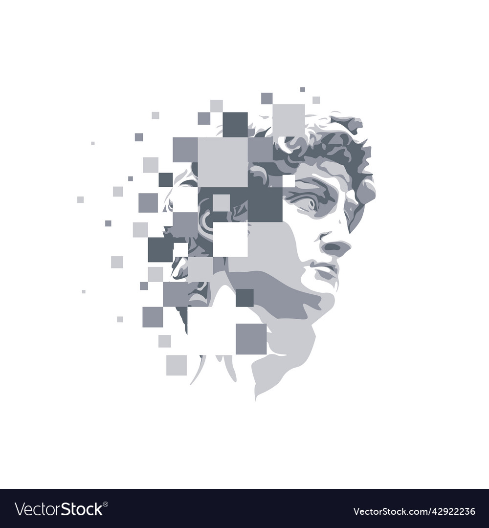 David pixel Royalty Free Vector Image - VectorStock