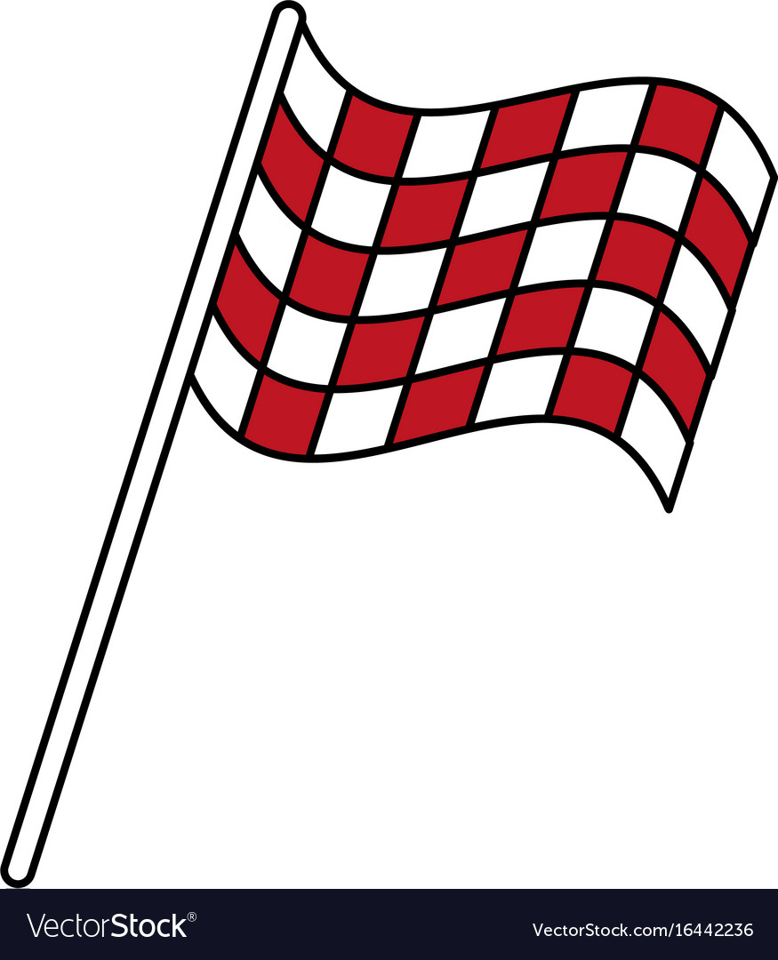 Final lap flags icon image Royalty Free Vector Image