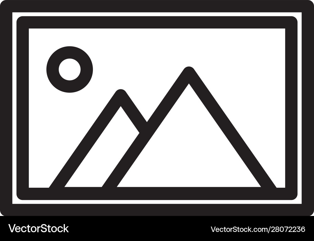 Isolated landscape icon design Royalty Free Vector Image