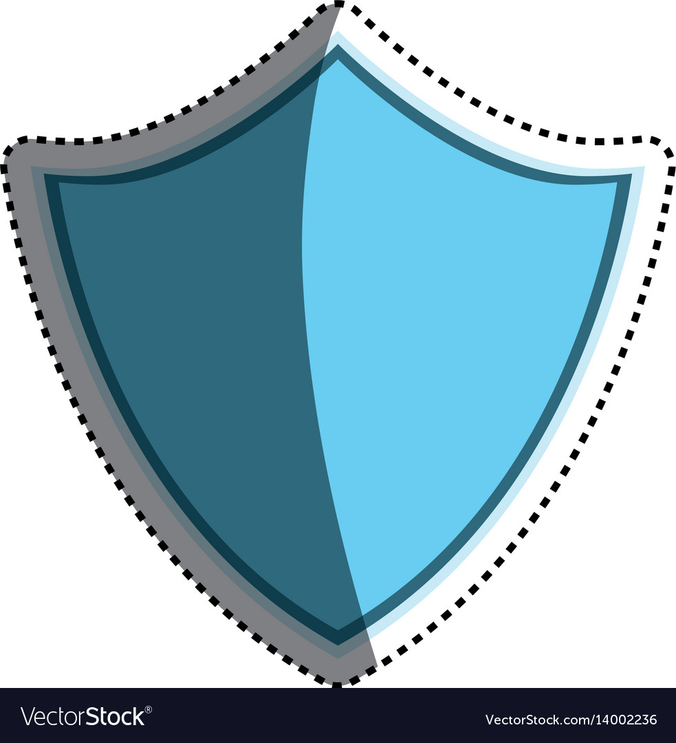 Shield security abstract crest Royalty Free Vector Image