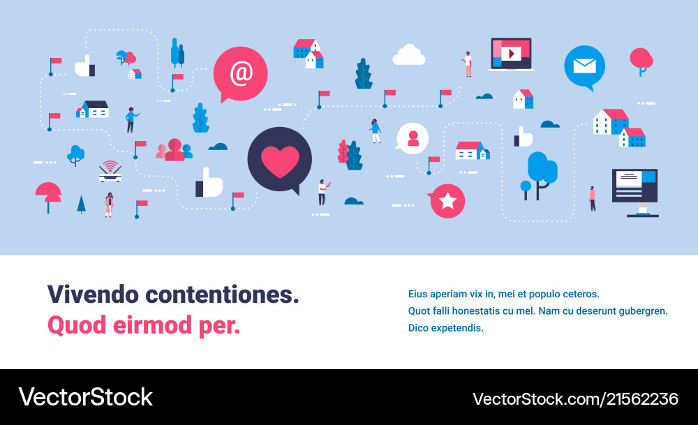 Social media map isometric icon smartphone laptop Vector Image