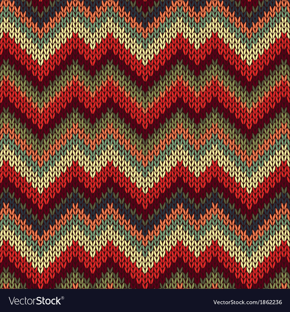 Style seamless knitted pattern Royalty Free Vector Image