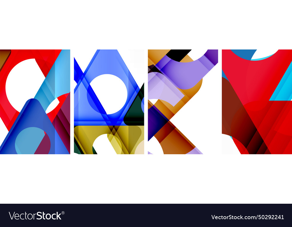 Abstract background set featuring captivating Vector Image