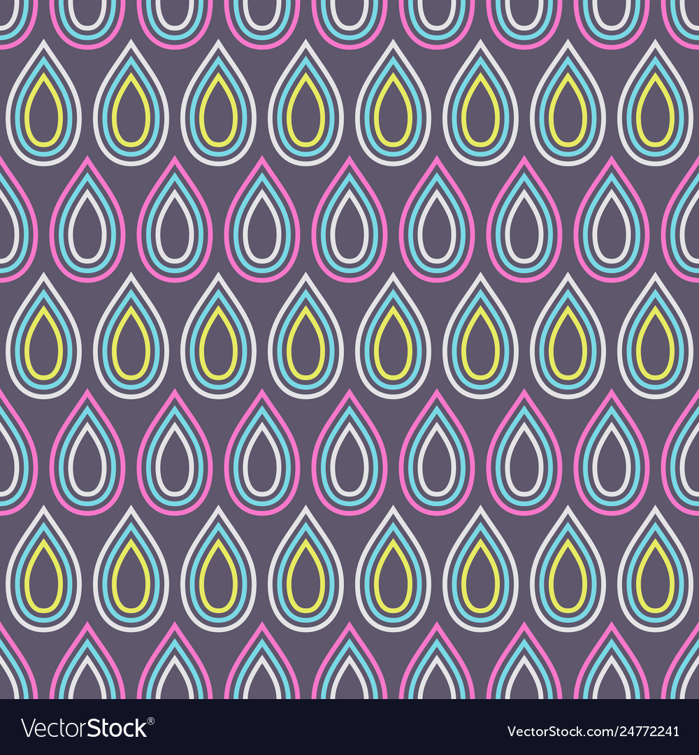 Abstract seamless pattern drops Royalty Free Vector Image