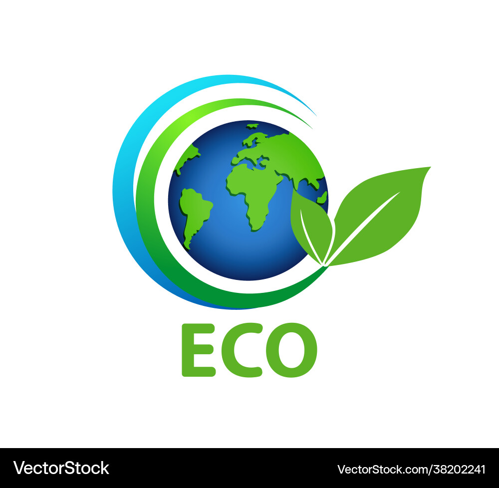 Concept a healthy earth good ecology Royalty Free Vector