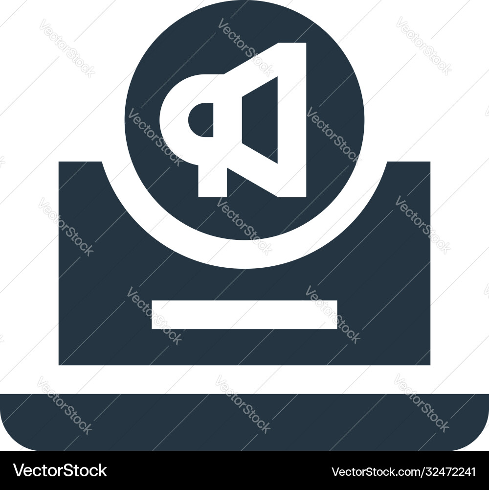 Digital marketing icon isolated on white Vector Image