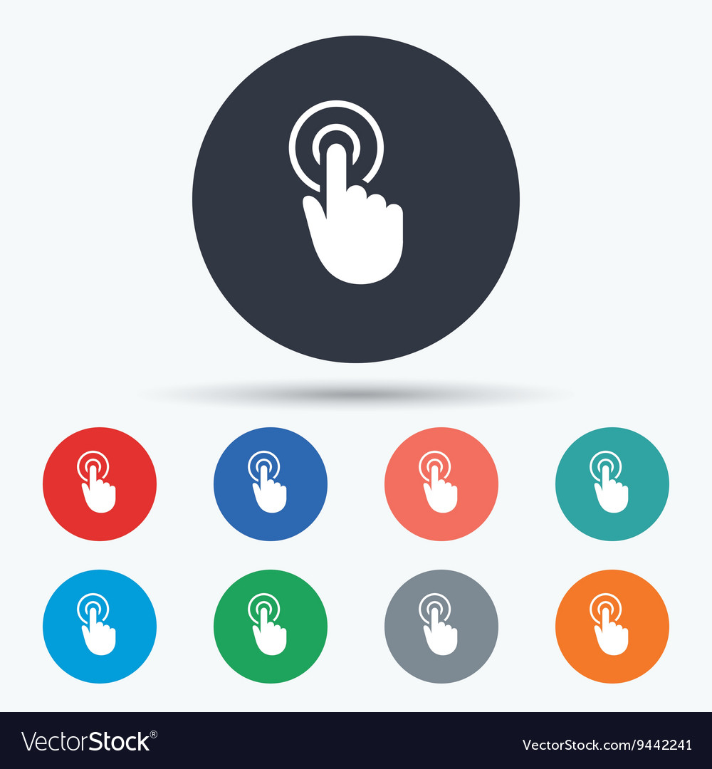 Hand cursor sign icon pointer symbol Royalty Free Vector