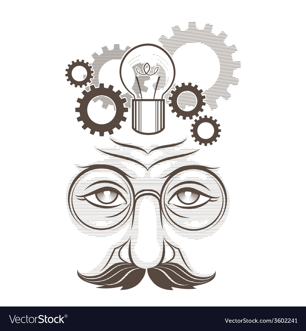 Human thinking Royalty Free Vector Image - VectorStock