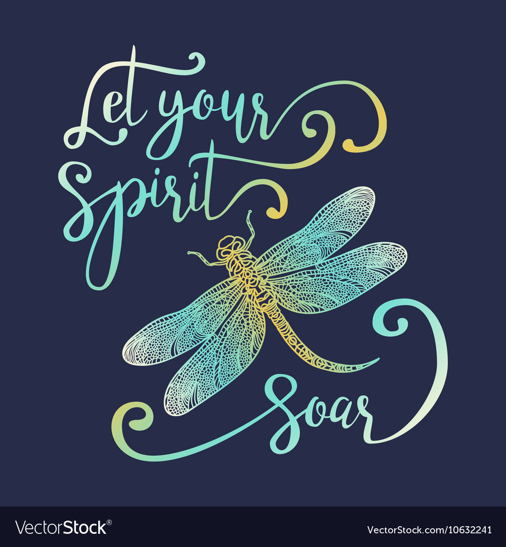 Let your spirit soar Royalty Free Vector Image