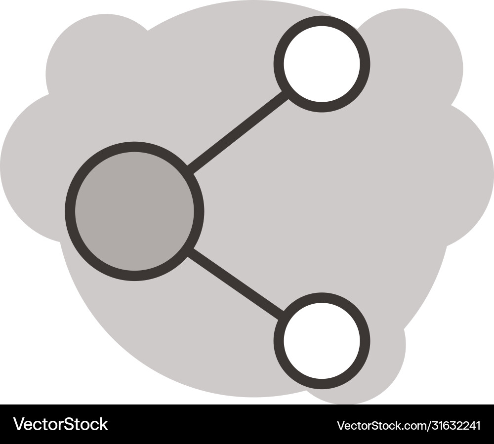 Share symbol social line style icon Royalty Free Vector