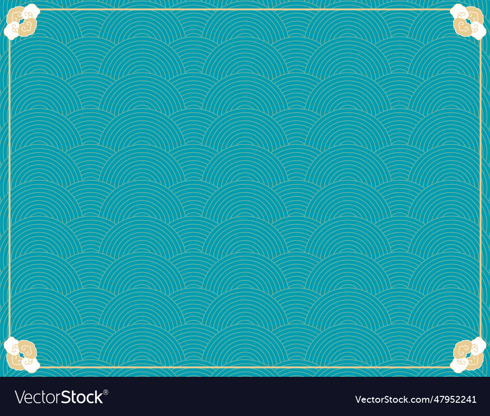Simple traditional wave pattern Royalty Free Vector Image