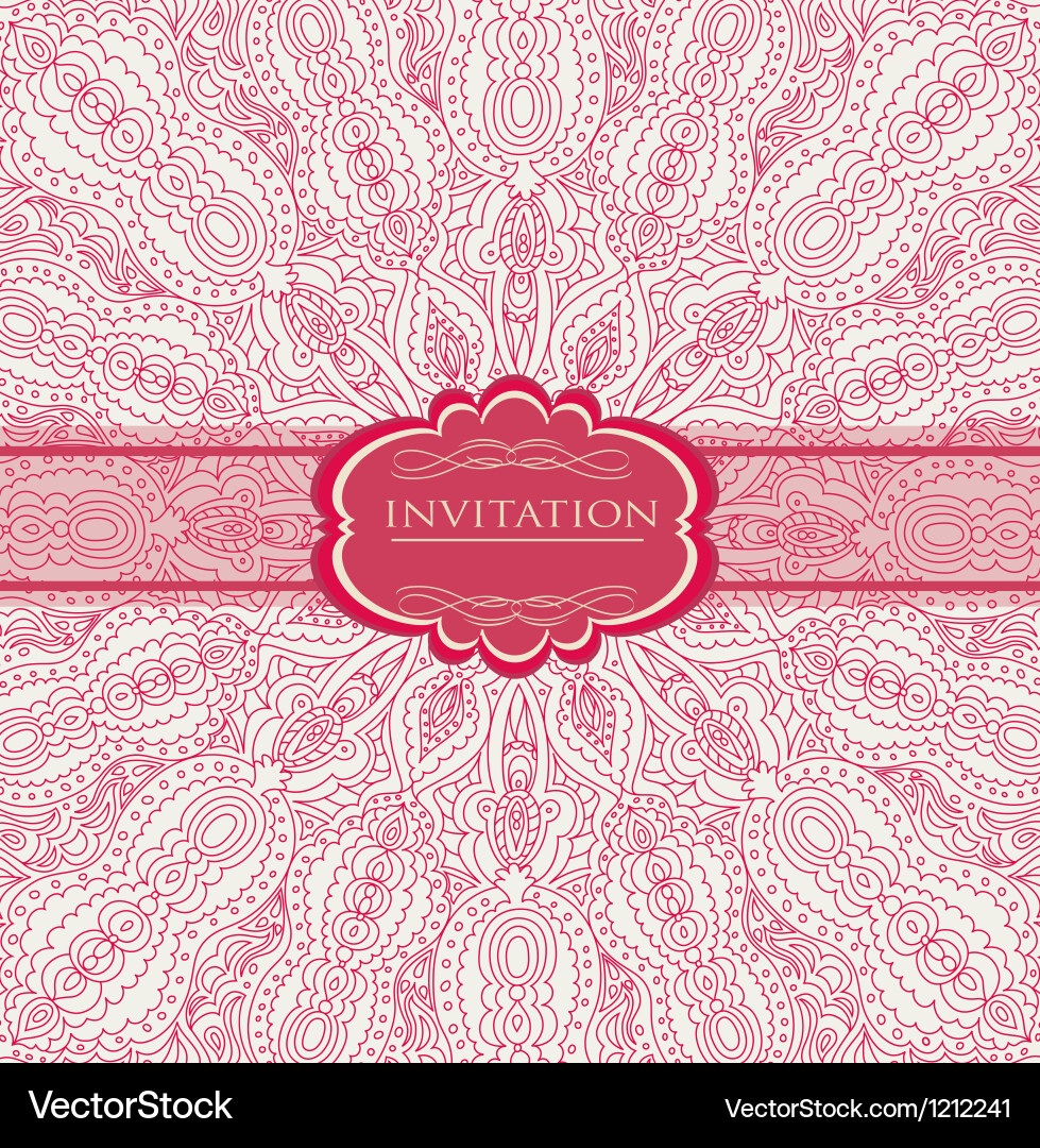 Vintage background for invitation card Royalty Free Vector