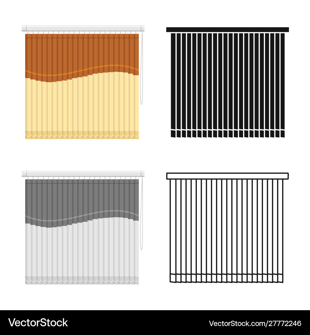 Blinds and casement symbol Royalty Free Vector Image