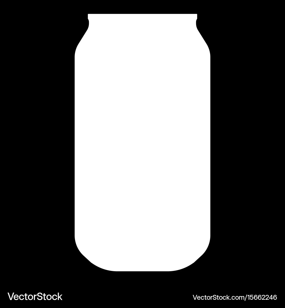 Can the white color icon Royalty Free Vector Image