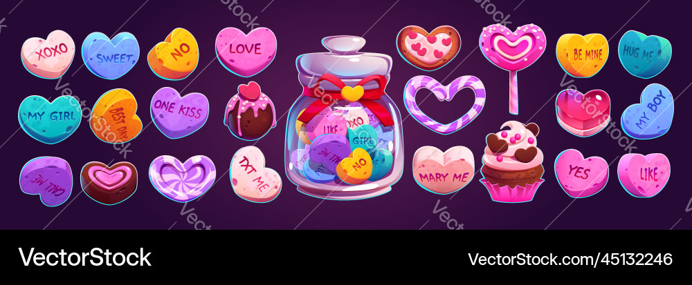 Candy Hearts Border