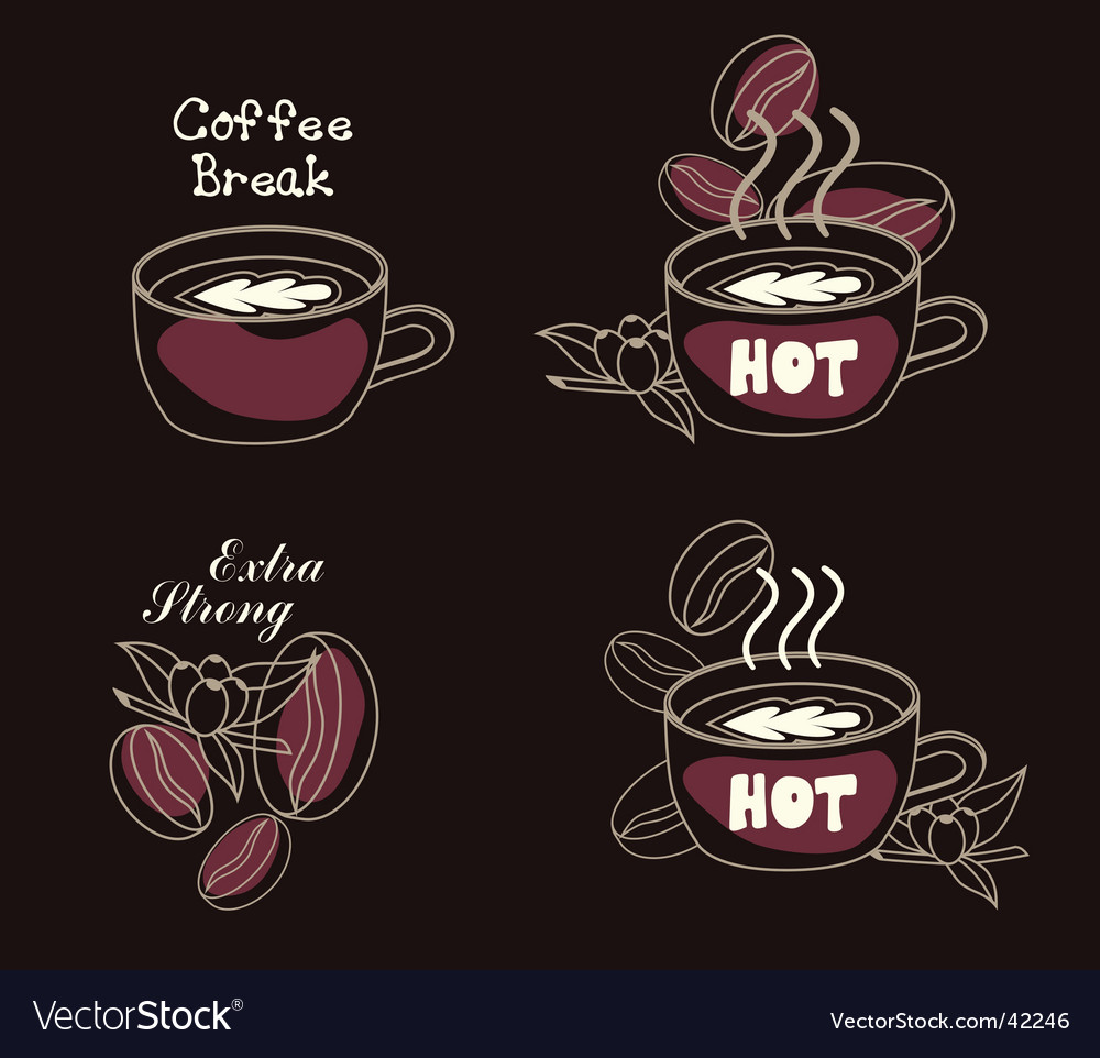 Coffee menu artwork Royalty Free Vector Image - VectorStock