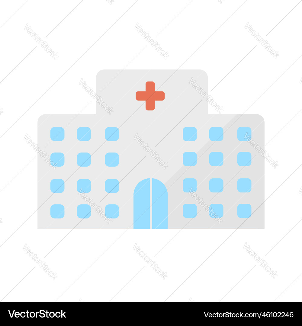 Hospital clinic icon Royalty Free Vector Image