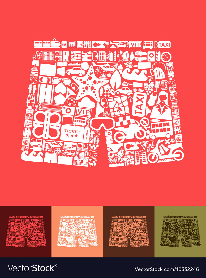 Trunks icon Royalty Free Vector Image - VectorStock