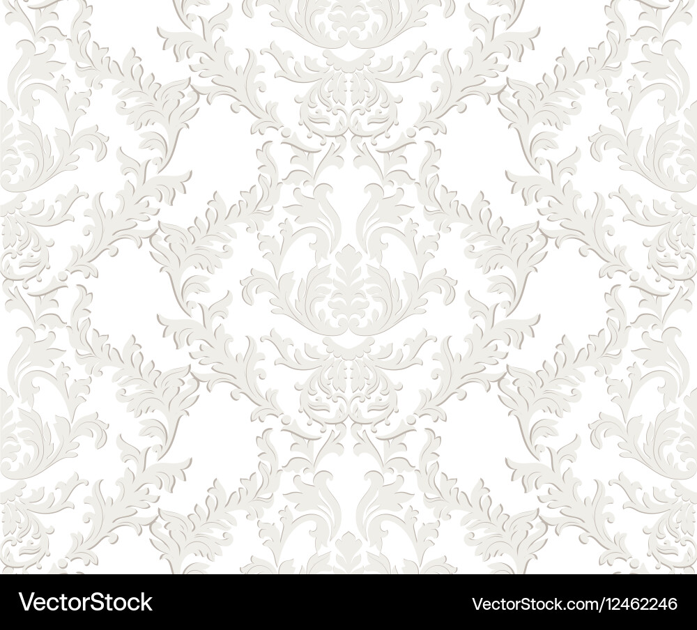 Vintage baroque ornament pattern Royalty Free Vector Image