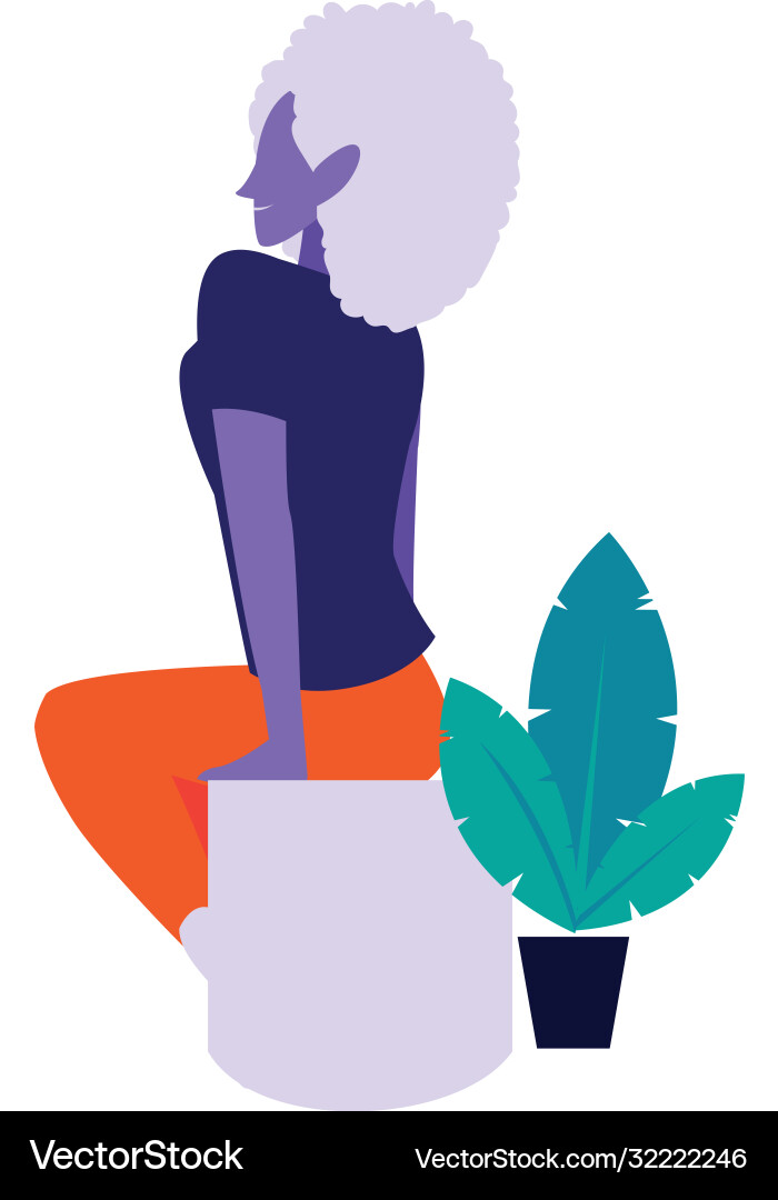 Woman planning with best ideas Royalty Free Vector Image