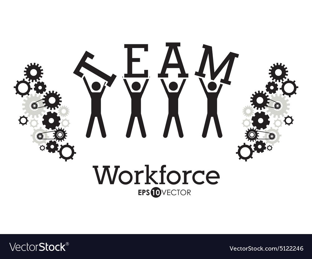 Workforce design Royalty Free Vector Image - VectorStock