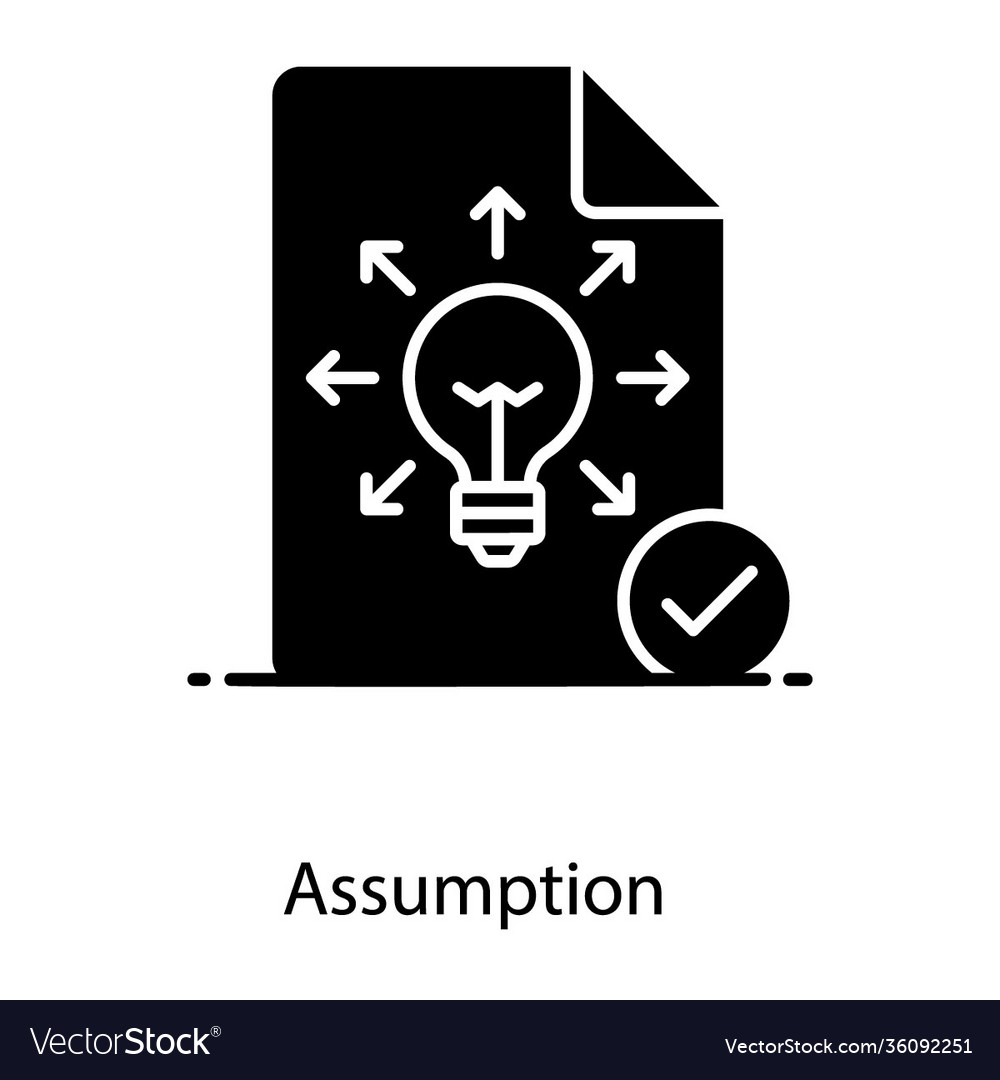 Assumptions Royalty Free Vector Image - VectorStock