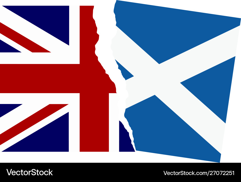Election or referendum in scotland Royalty Free Vector Image