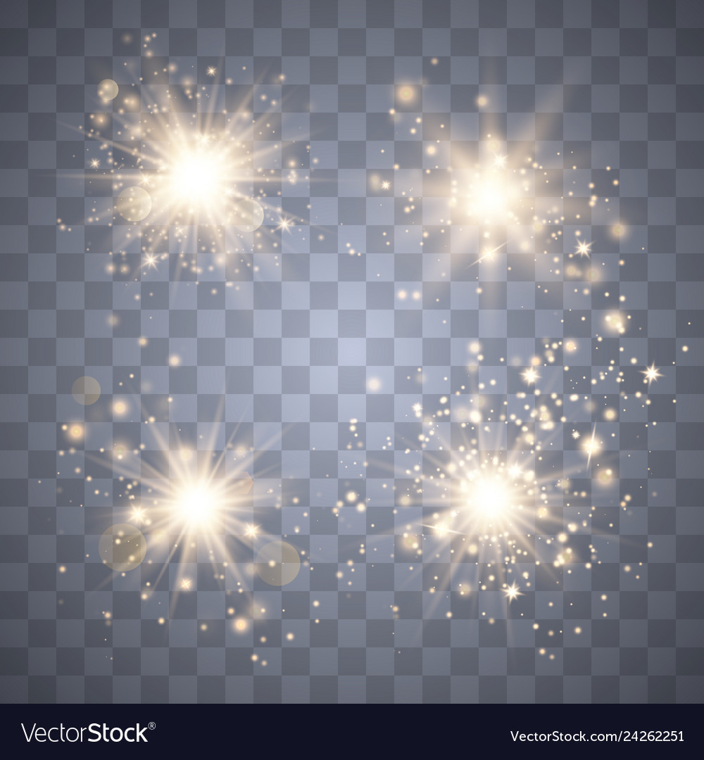 Glow light set Royalty Free Vector Image - VectorStock