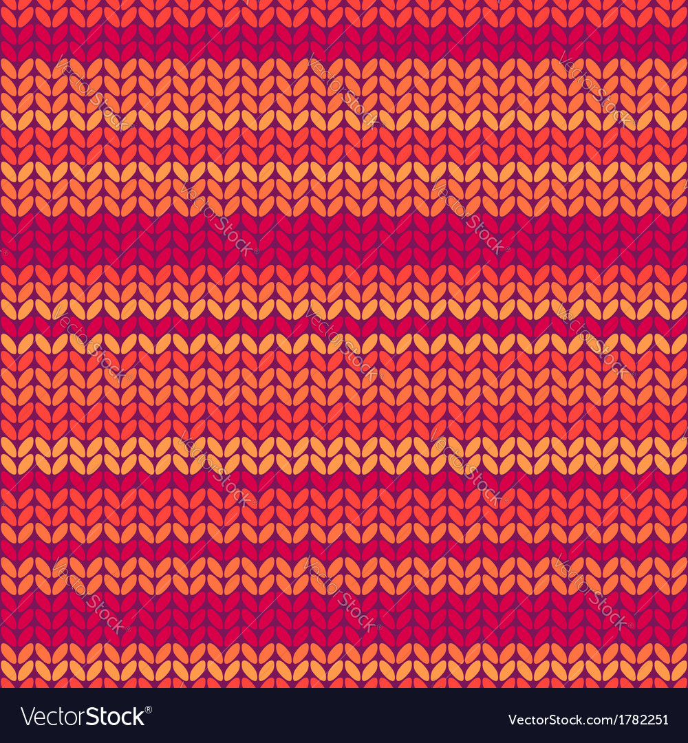 Seamless knitted pattern Royalty Free Vector Image