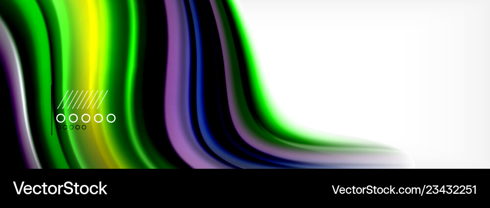 Smooth liquid blur wave background color flow Vector Image