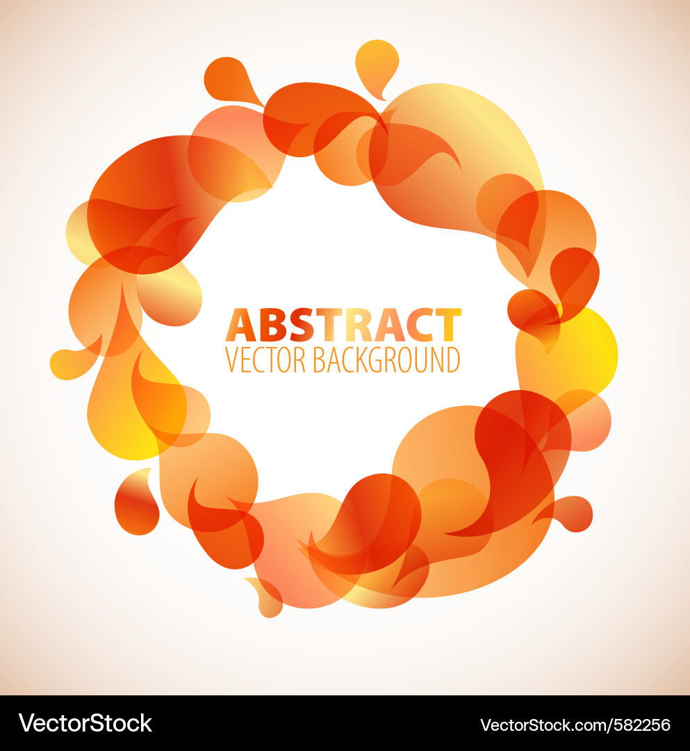 Abstract floral frame Royalty Free Vector Image