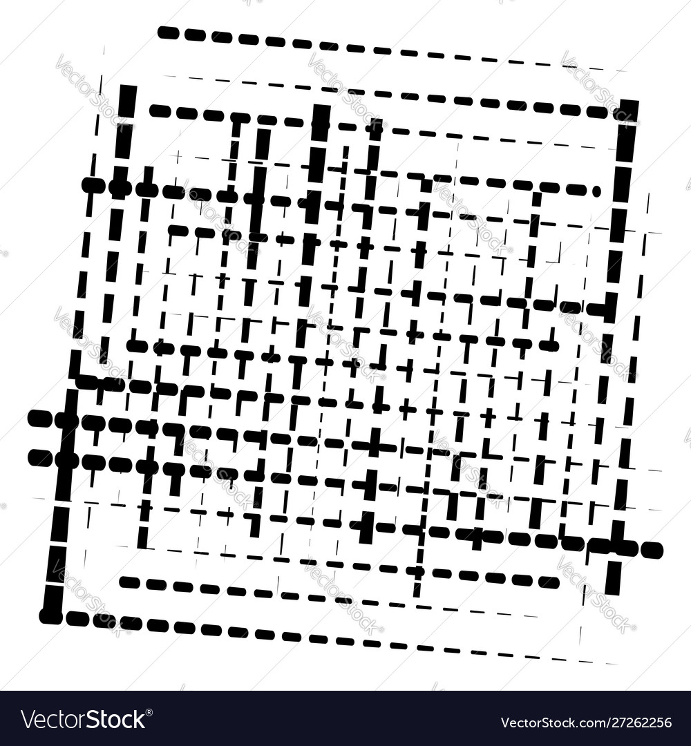 Abstract grid mesh random scatter chunks Vector Image