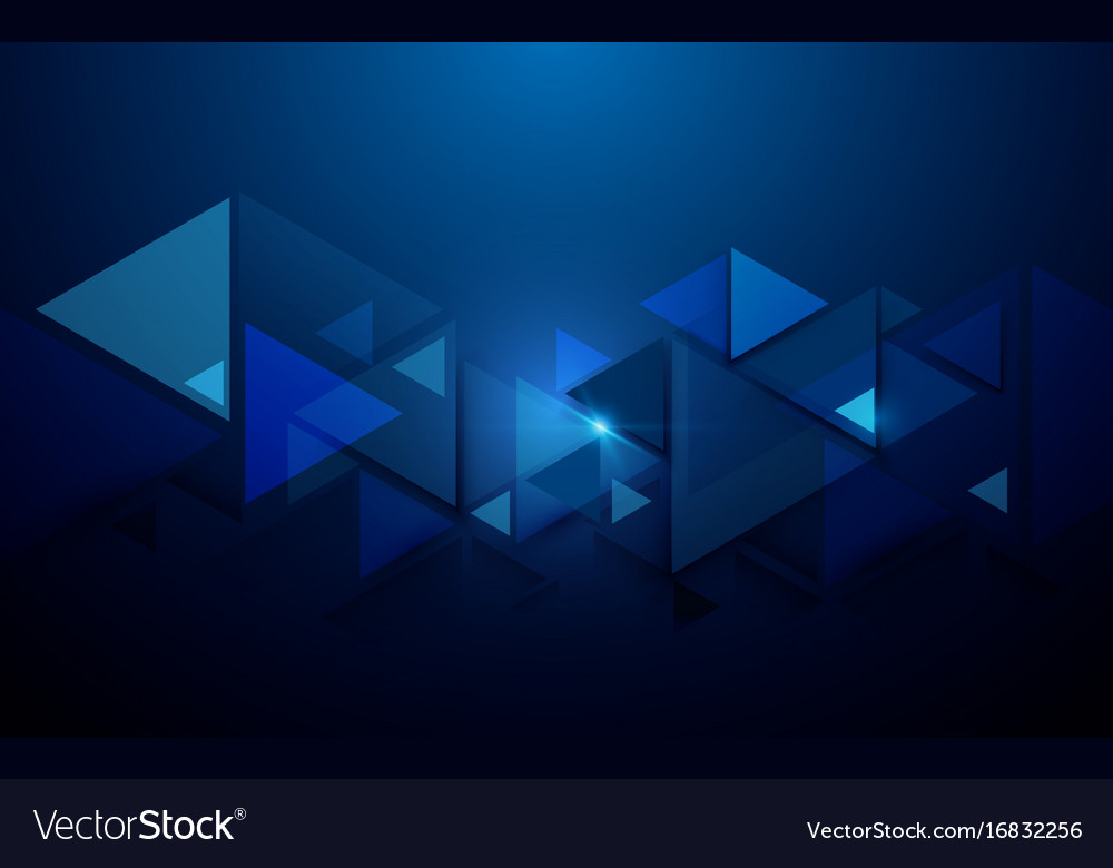 Abstract triangles technology background Vector Image