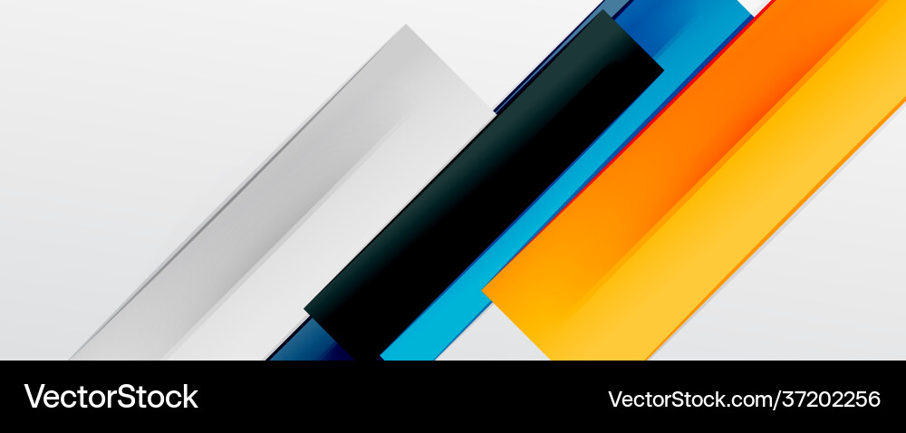 Color abstract lines trendy geometric background Vector Image