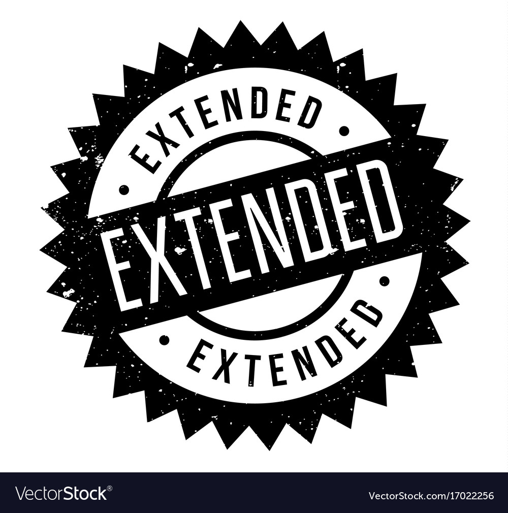 Extended rubber stamp Royalty Free Vector Image
