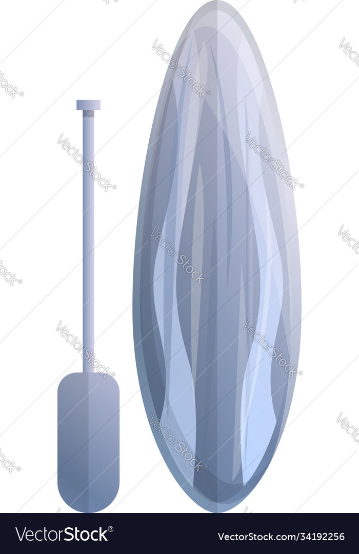 Extreme sup surfing icon cartoon style Royalty Free Vector