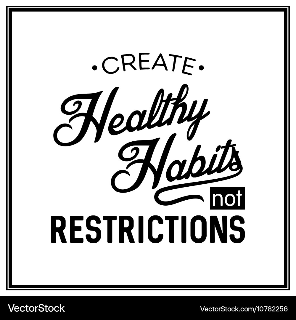 Health quote typographical poster Royalty Free Vector Image