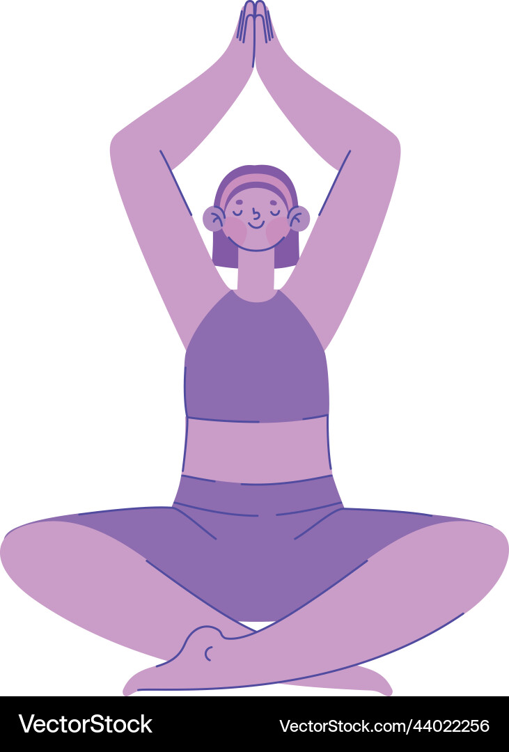 Purple woman Royalty Free Vector Image - VectorStock