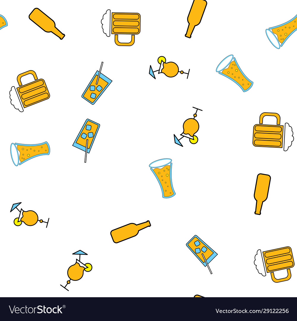 Seamless pattern simple abstract alcoholic Vector Image
