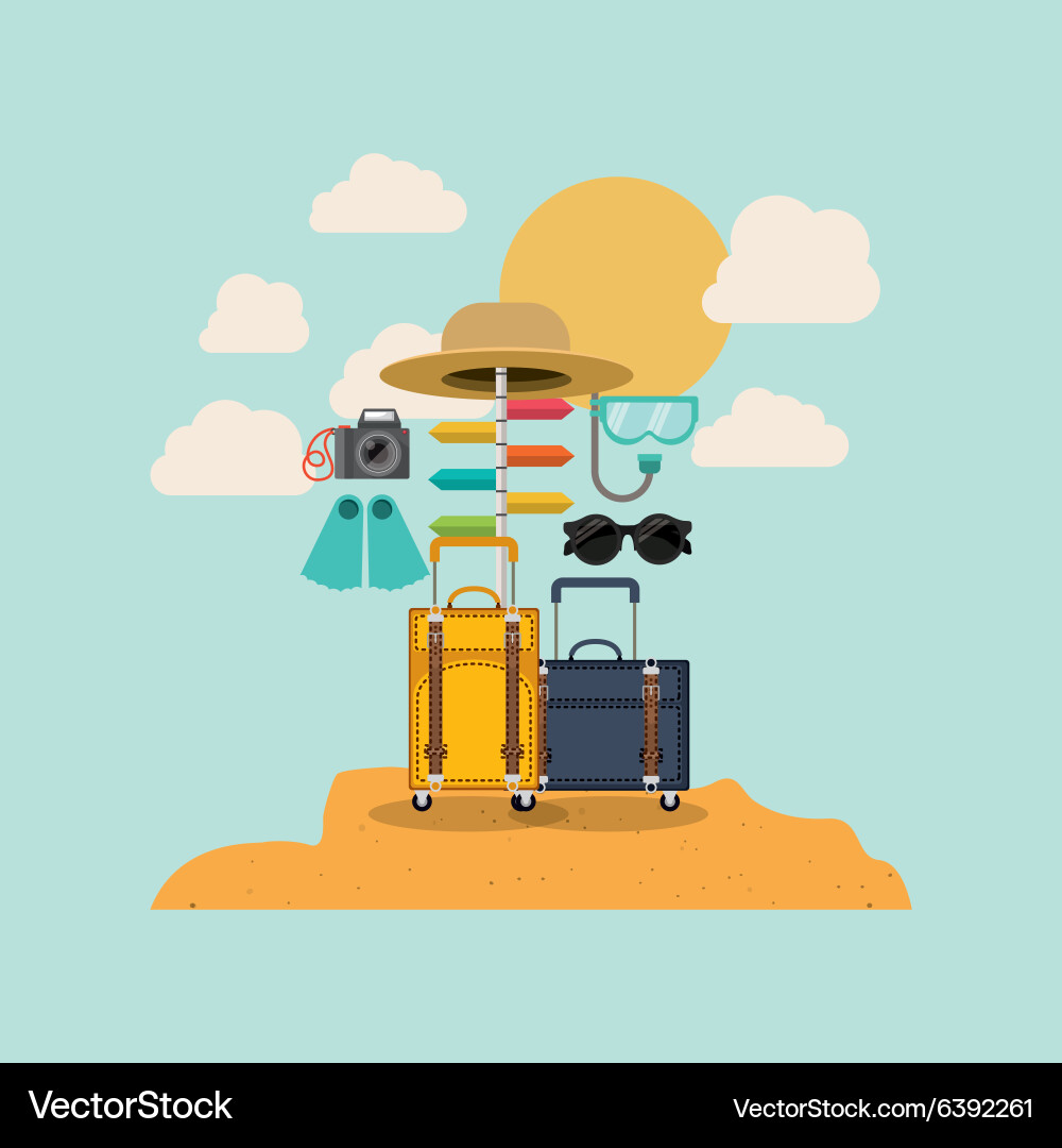 Travel vacation plans Royalty Free Vector Image