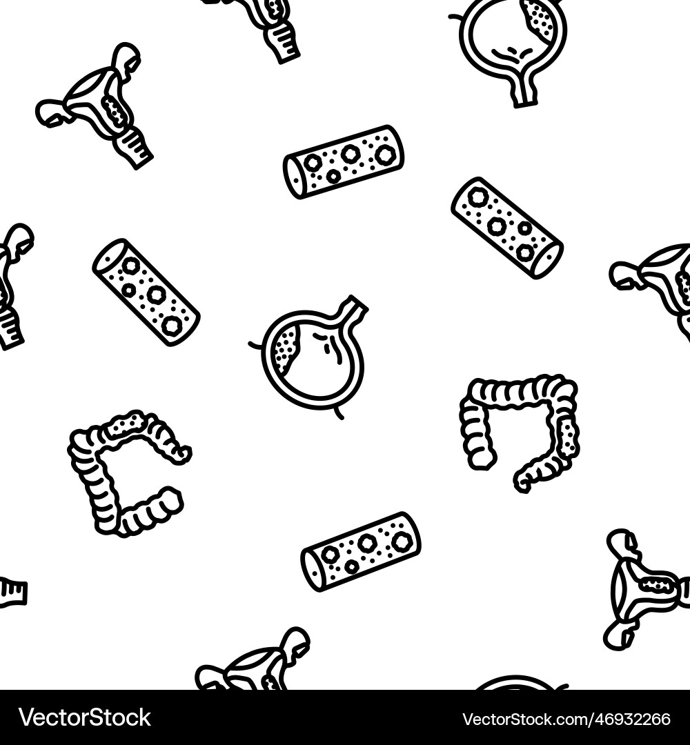 Cancer breast ribbon day seamless pattern Vector Image