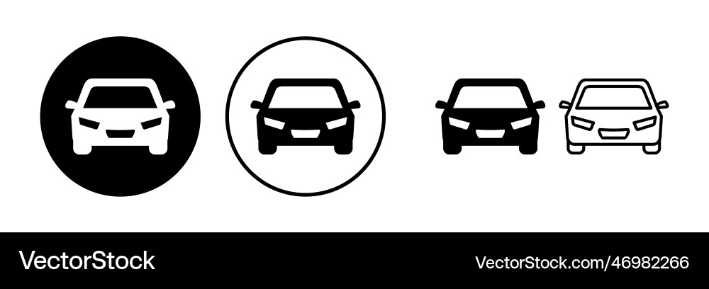 Car icon sign sedan Royalty Free Vector Image - VectorStock