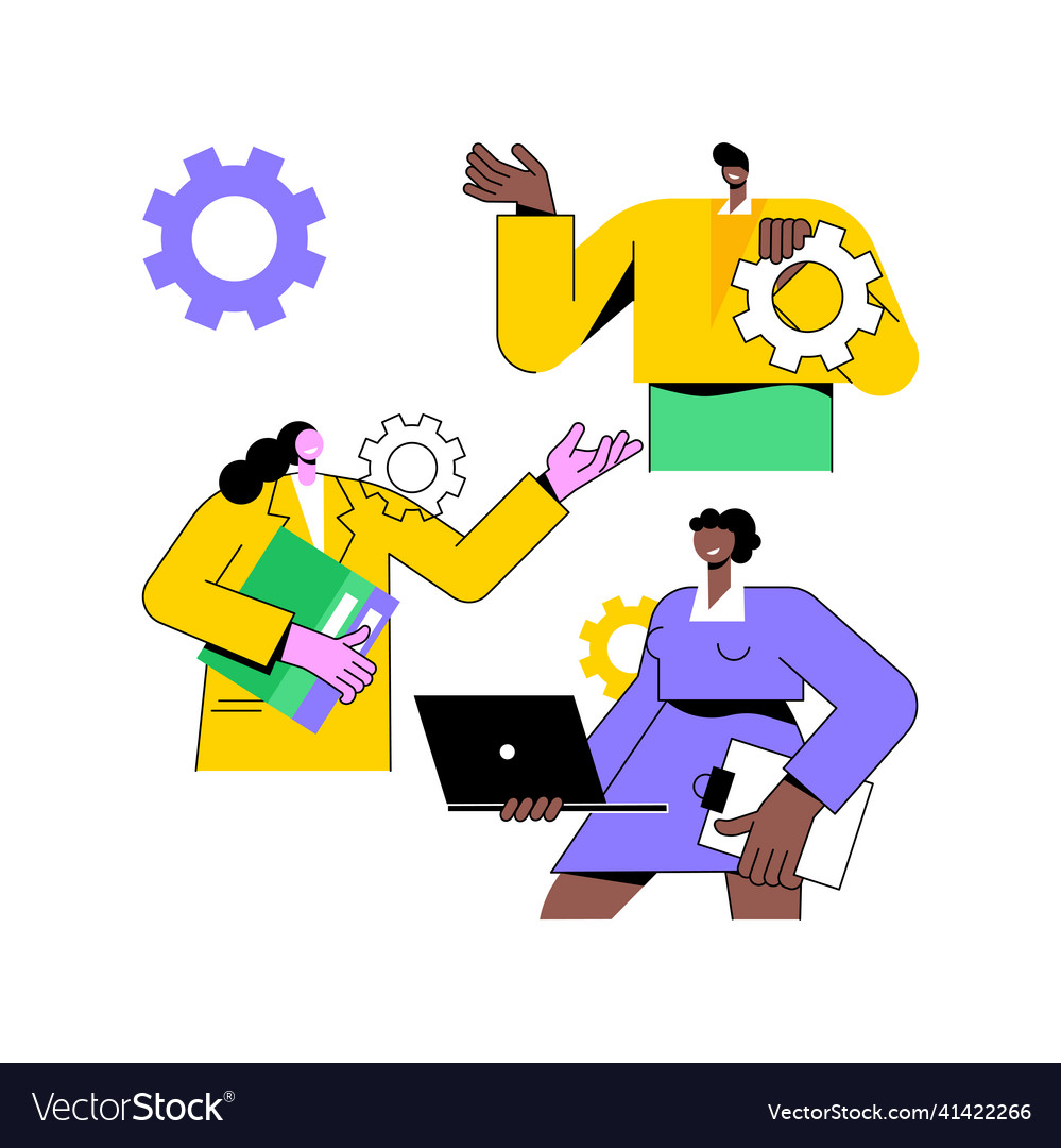 Dedicated team abstract concept Royalty Free Vector Image Dedicated team abstract concept Royalty Free Vector Image